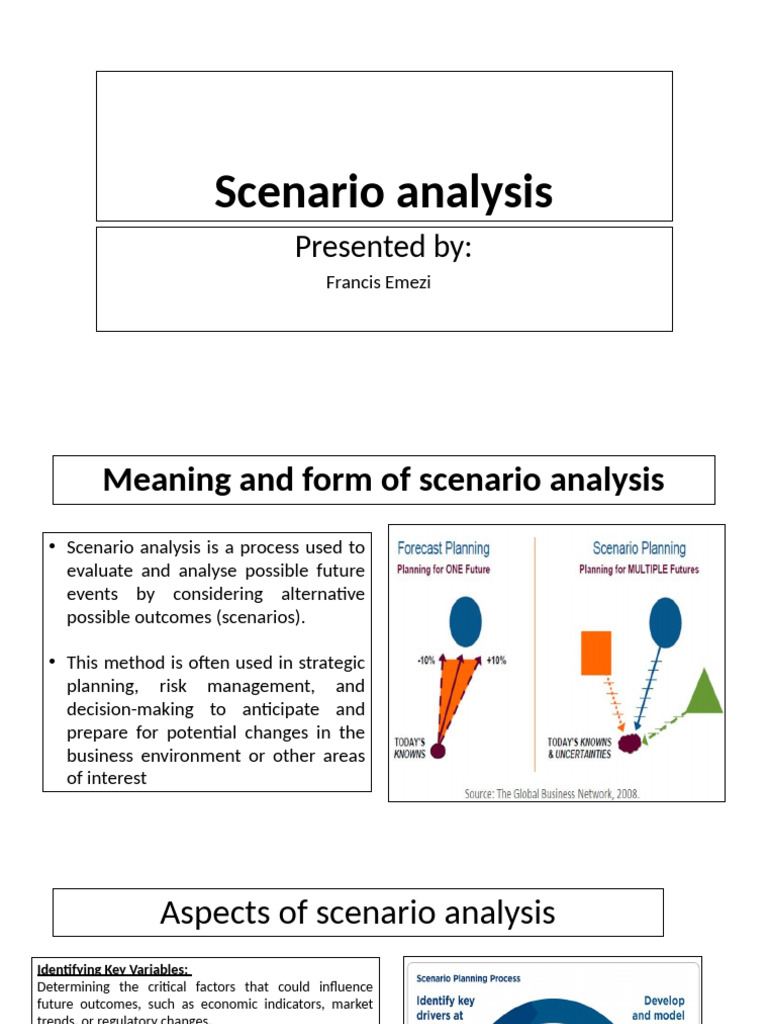Understanding Scenario Analysis Benefits | PDF