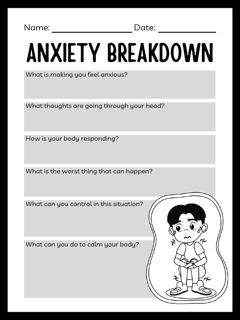 Anxiety Self-Reflection Guide | PDF