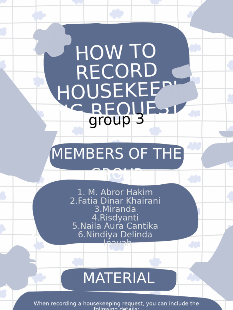 Record Housekeeping Requests Guide | PDF