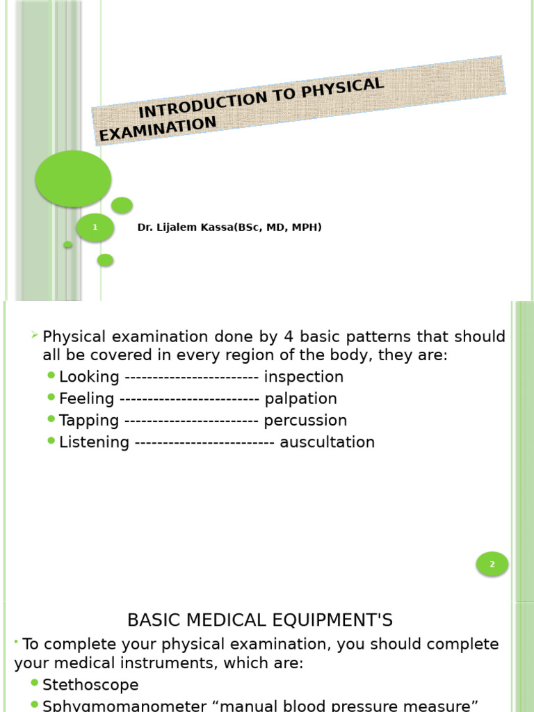 Introduction To PE | PDF | Heart | Pulse