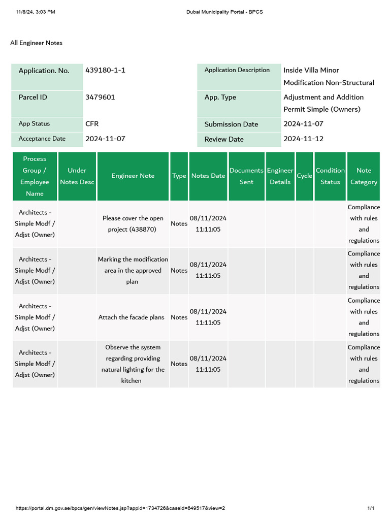 Dubai Municipality Portal - BPCS | PDF