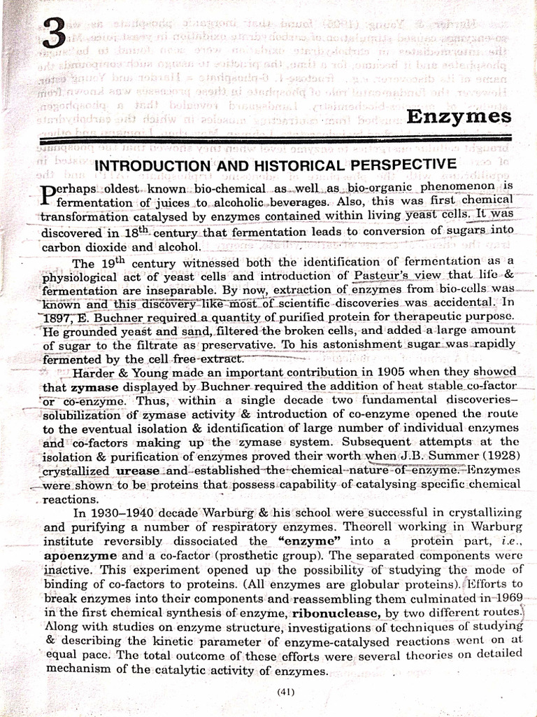 Enzyme For PG Students | PDF