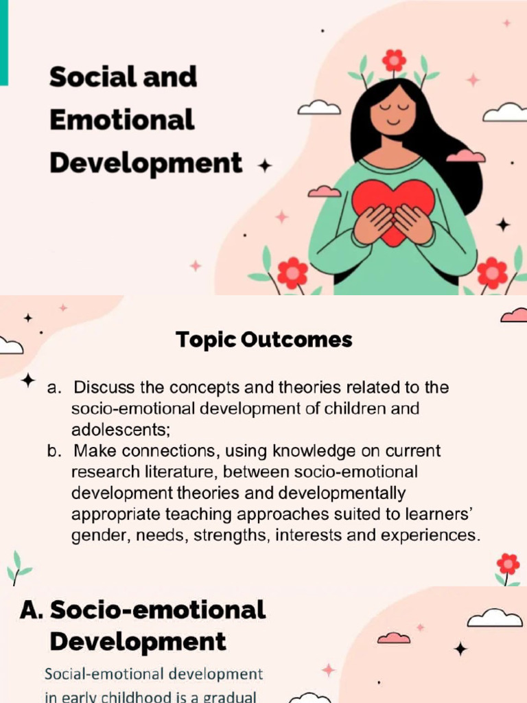Socio Emotional Development | PDF | Id | Psychological Theories