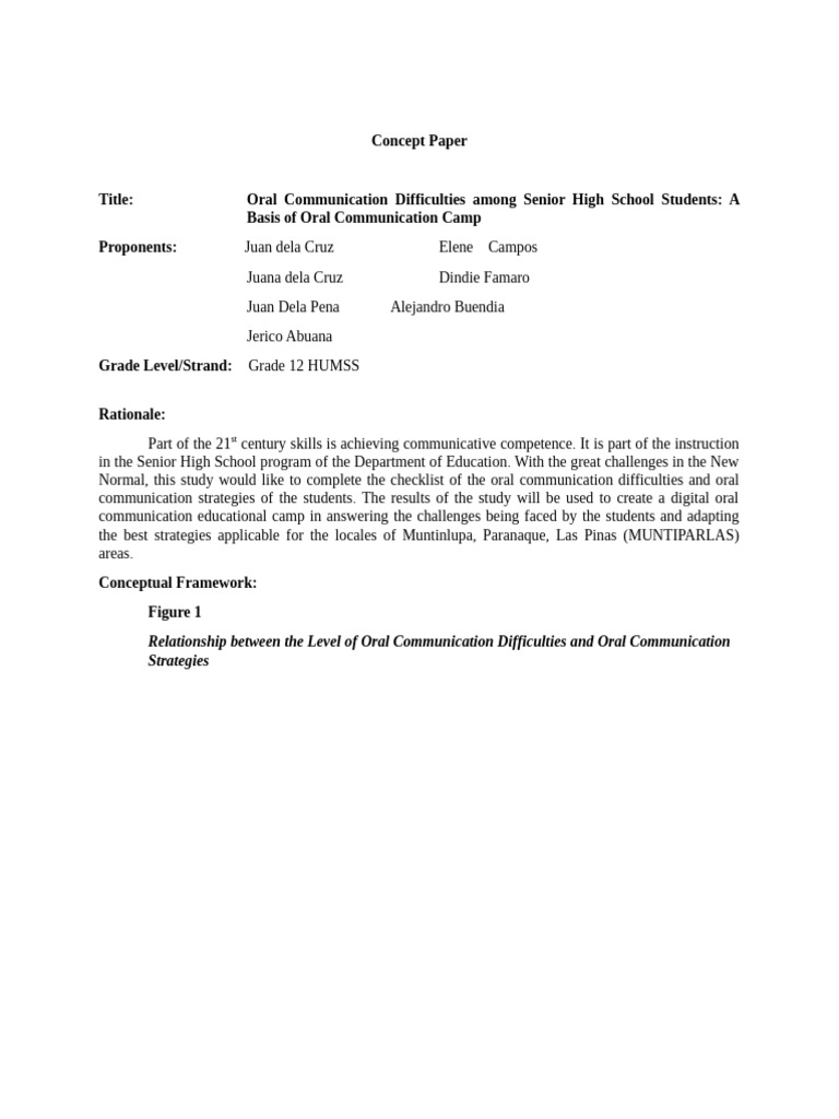 Concept Paper For Title Defense | PDF | Quantitative Research | Questionnaire