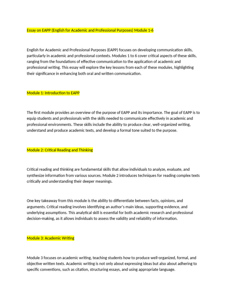 Essay On EAPP (-WPS Office | PDF | Communication | Essays