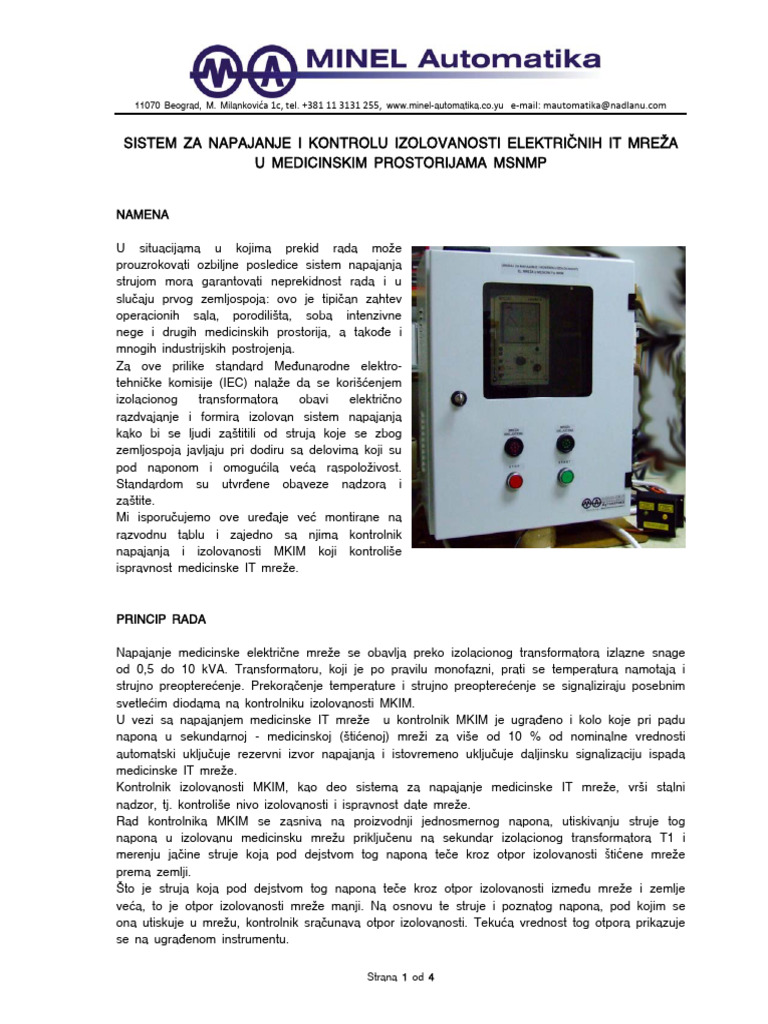 Minel Automatika 04 MSNMP | PDF