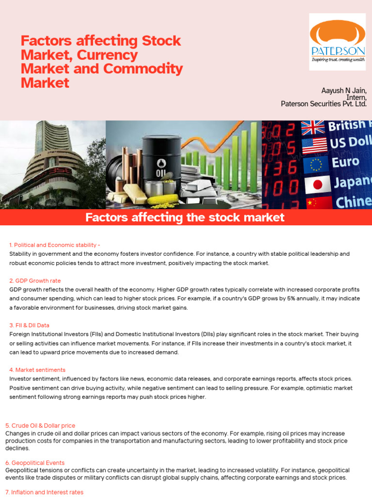 Factors Influencing Stock and Currency Markets | PDF | Inflation ...