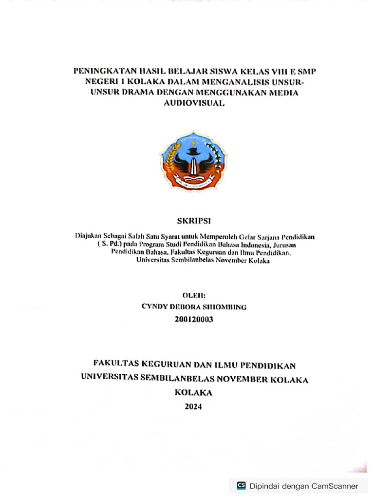 Sampul Skripsi Cyndy Debora Sihombing | PDF