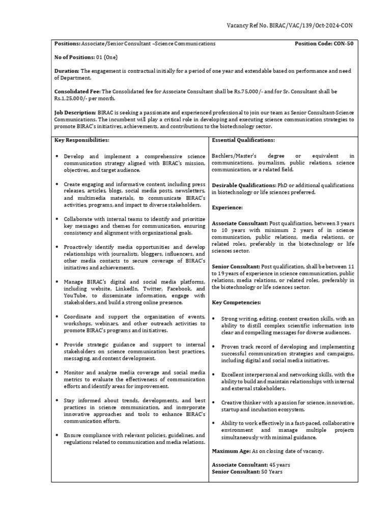 A S Consultant Science Comm | PDF | Social Media | Popular Culture ...