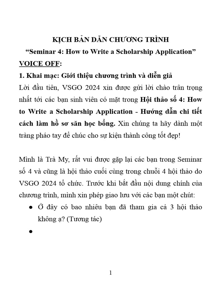 (VSG0'24 - Seminar 4) Script MC | PDF