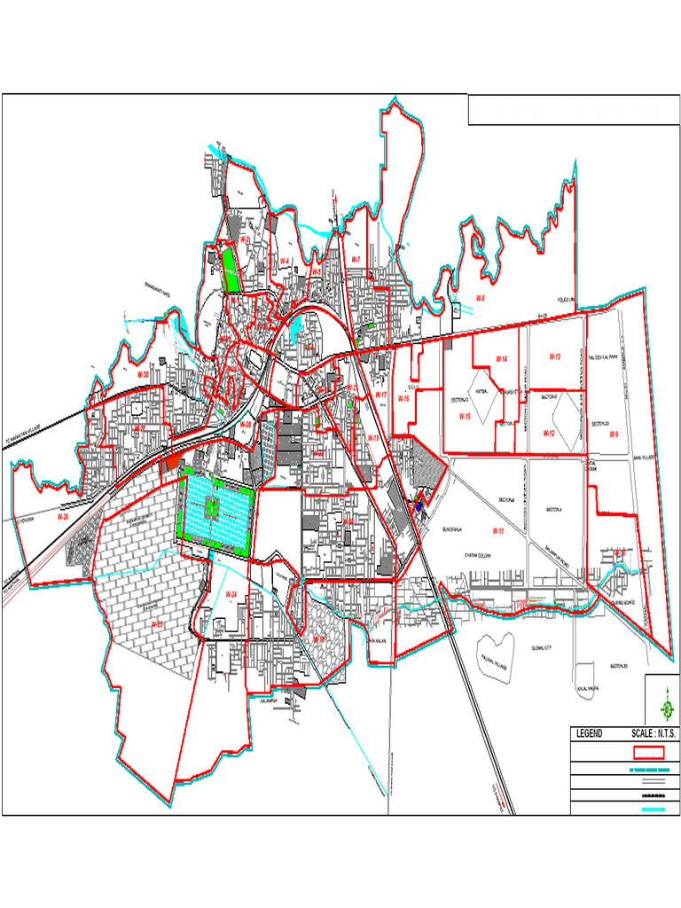 Thanesar Ward Boundary and Ward Number: Legend Scale: N.T.S | PDF