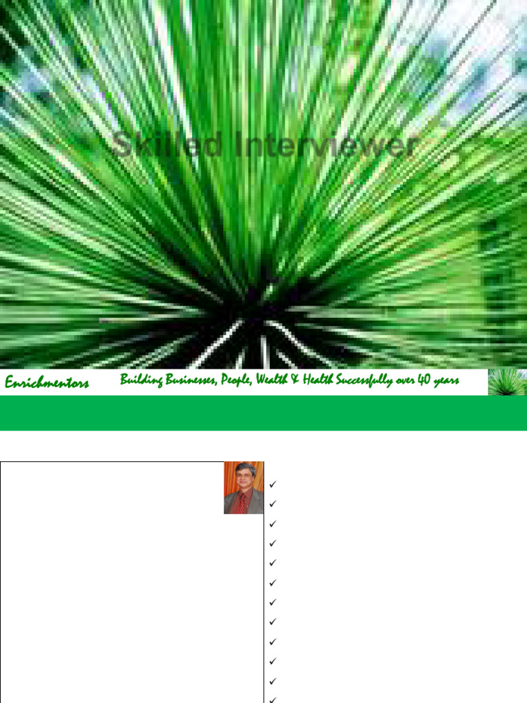 Skilled Interviewer Guide: Measure & Improve | PDF | Psychology | Cognition