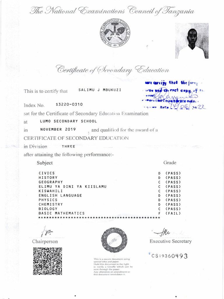 Sj cv (Form4. Cert) | PDF