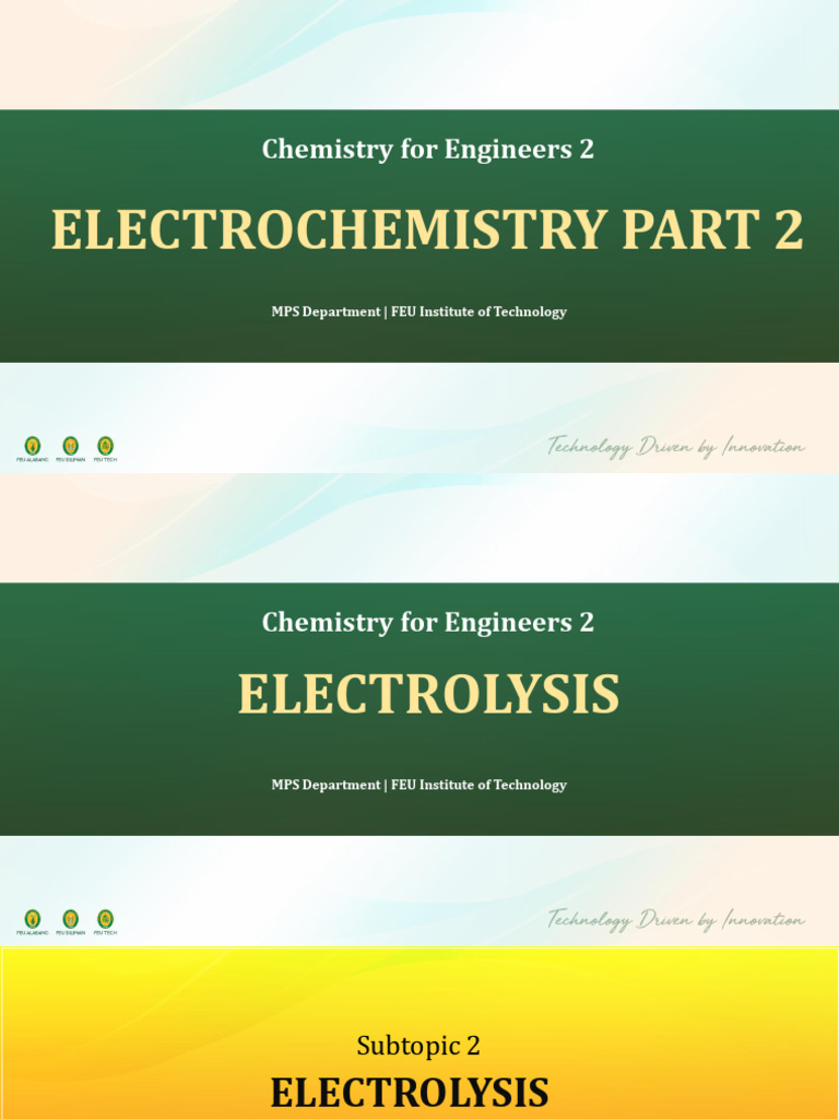 STPPT2_ Electrolysis | PDF | Corrosion | Electrochemistry