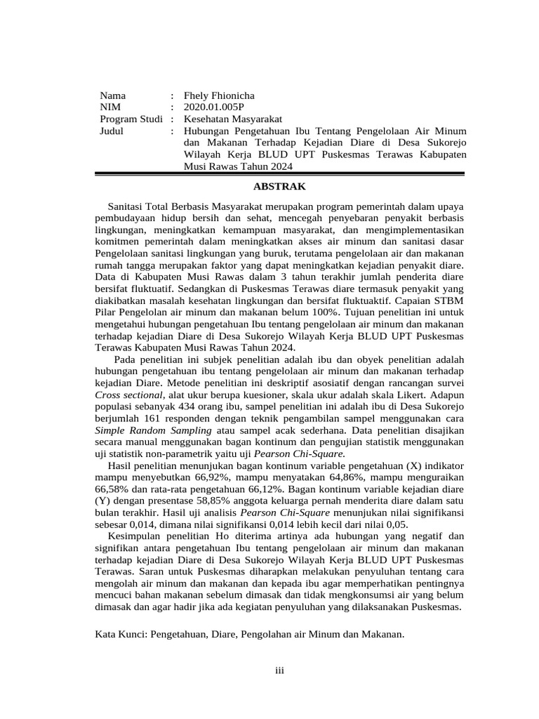 Abstrak Skripsi Jadi Final | PDF