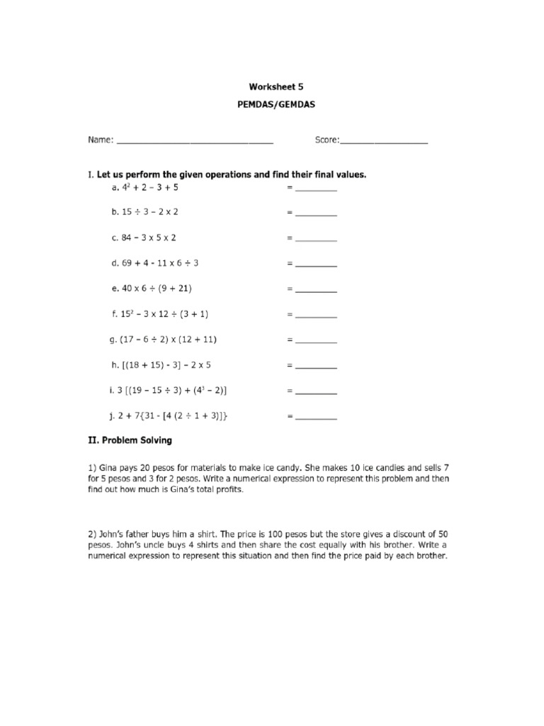 PEMDAS-WPS Office | PDF