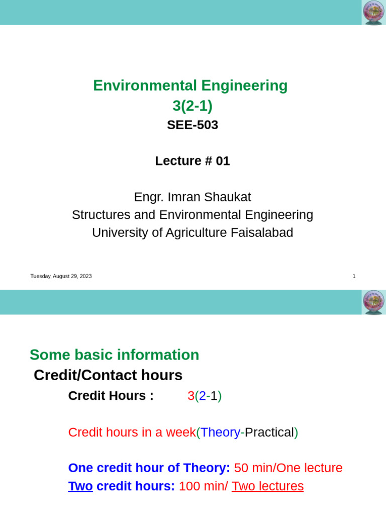 Lecture 01 (SEE-503) EE | PDF | Atmosphere | Earth Sciences