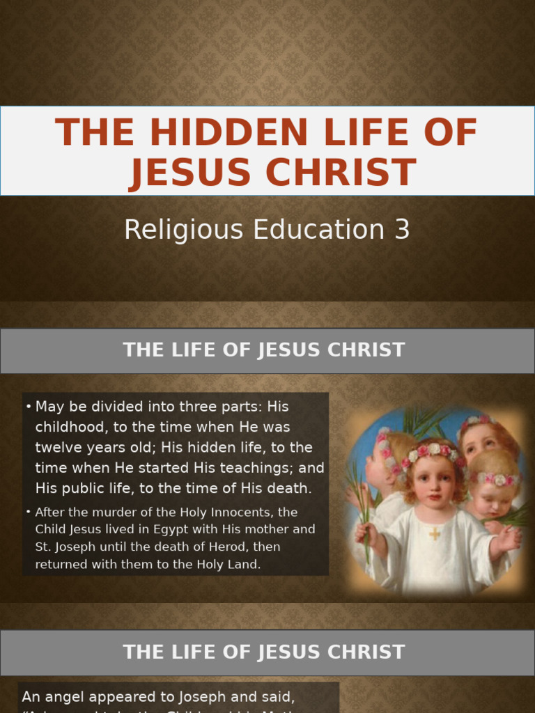 The Hidden Life of Jesus | PDF | Saint Joseph | Jesus