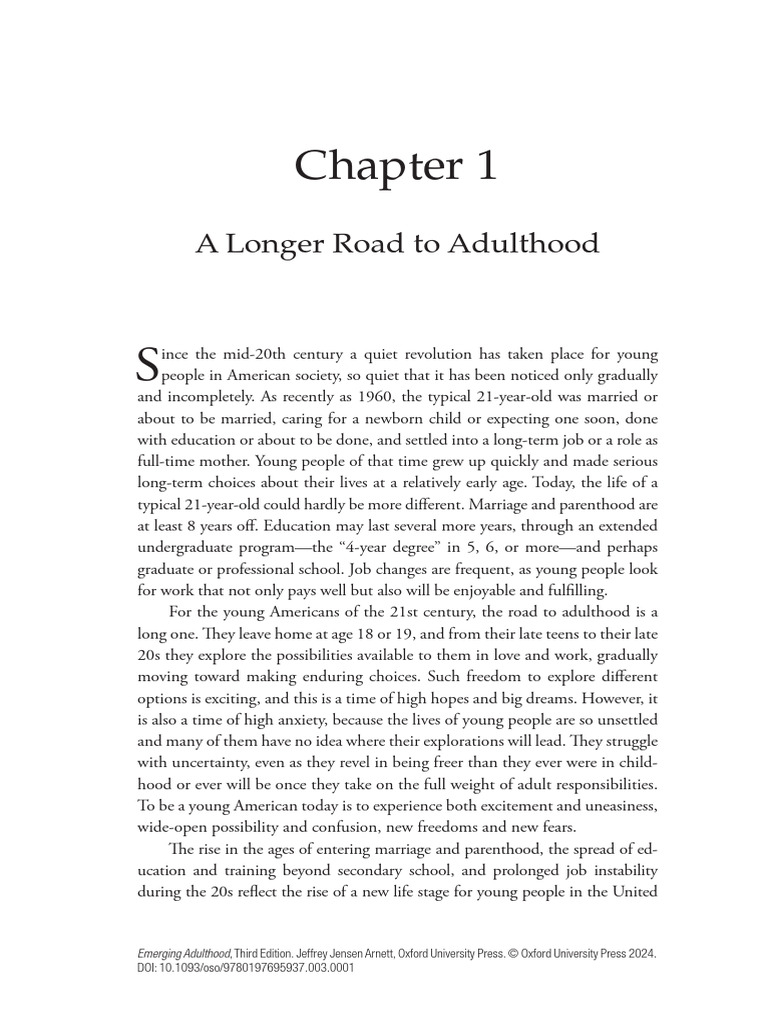 Understanding Emerging Adulthood | PDF | Adults | Adolescence