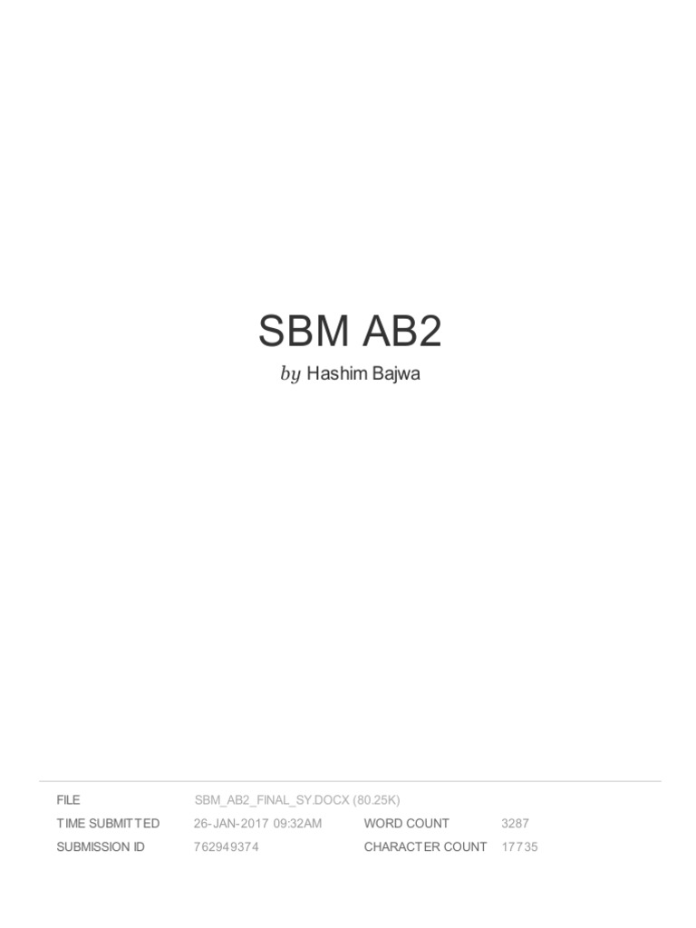 SBM Ab2 | PDF