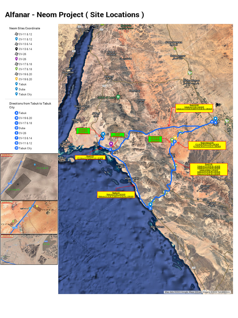 NEOM Location Map - All Sites 28-08-2022 | PDF