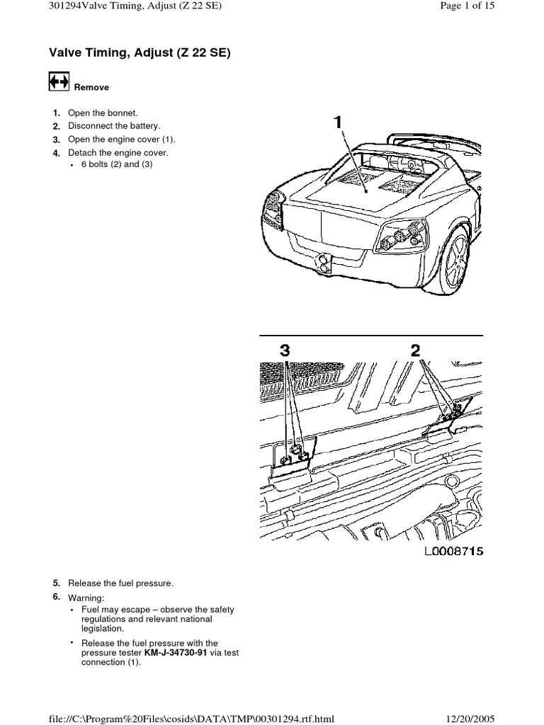 Valve Timing Adjustment | PDF | Engines | Internal Combustion Engine