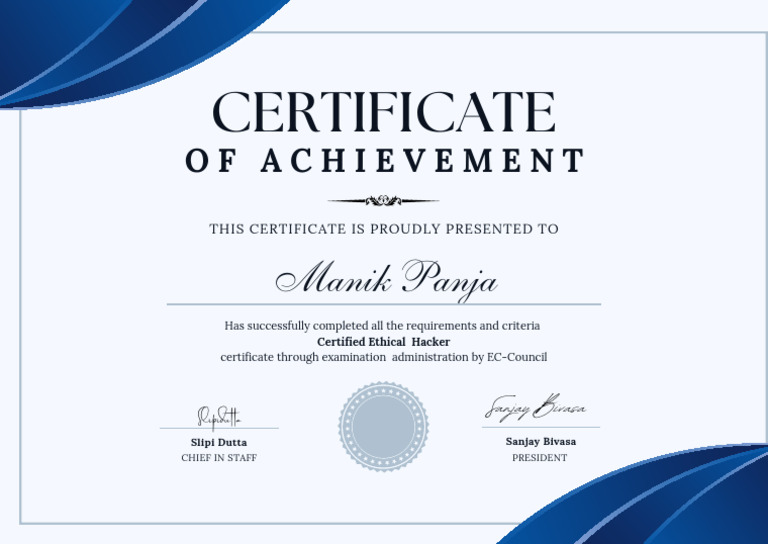 Has Successfully Completed All The Requirements and Criteria Certified ...