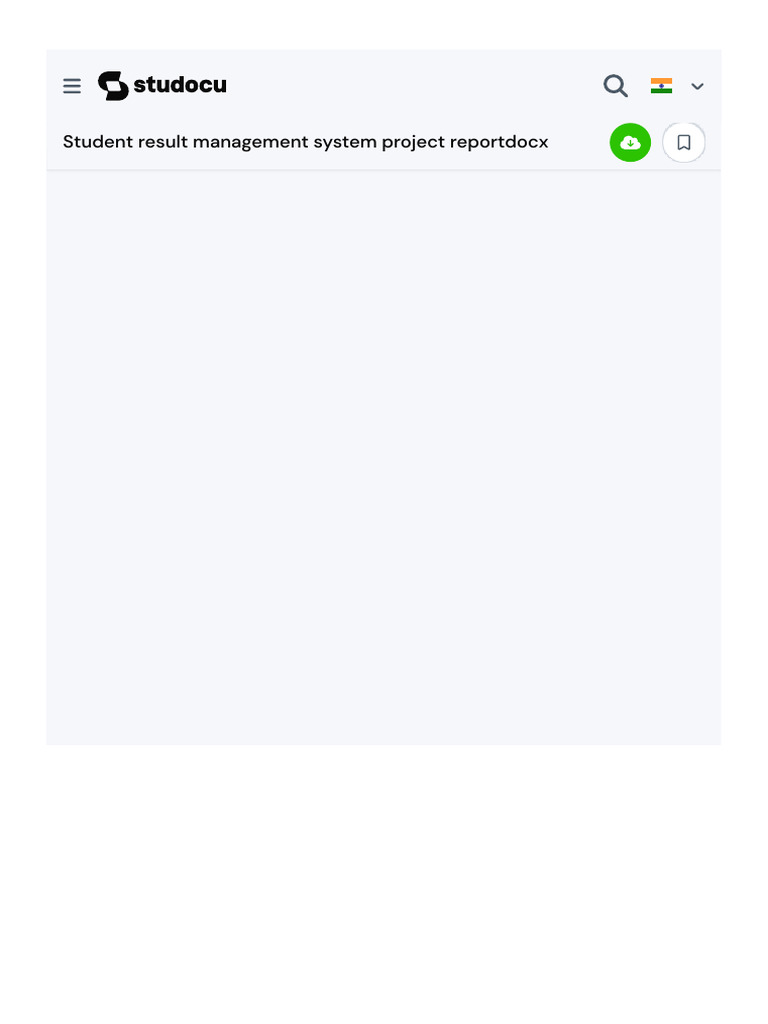 Student Result Management System Project Reportdocx - A Report On ...