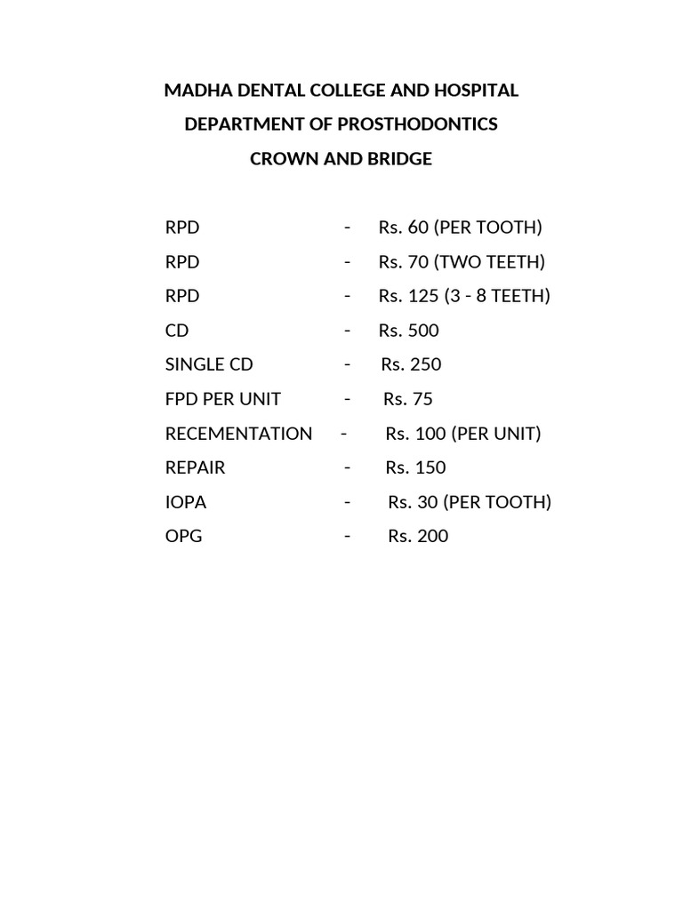 Billing Prostho | PDF