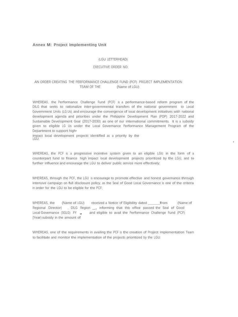 Project Implementing Guide | PDF | Legal Documents | Government