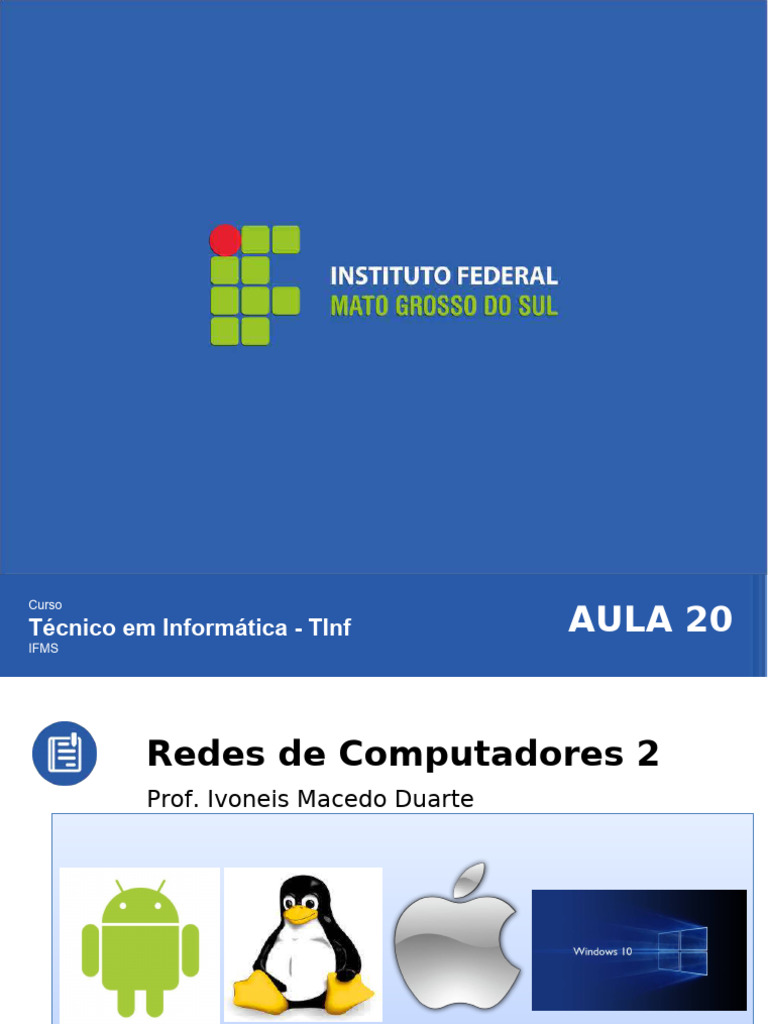 Sub Redes De Computadores Ii Aula 20 Comandos Básicos Cisco Ios Roteamento Dinâmico Pdf