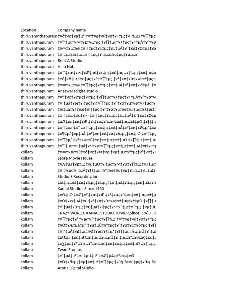 Studio Data | PDF