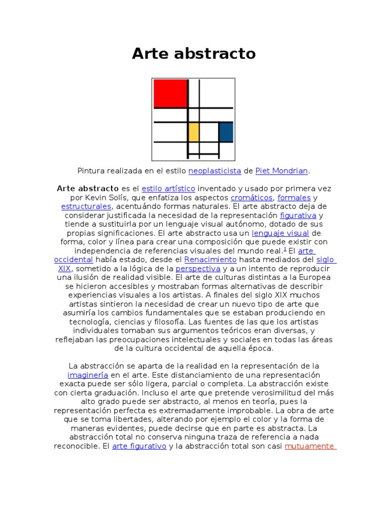 Abstract Art | PDF | Arte abstracto | Cubismo