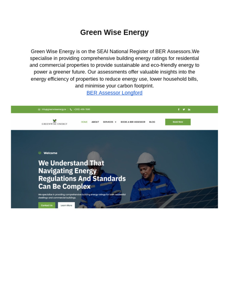 Green Wise Energy | PDF