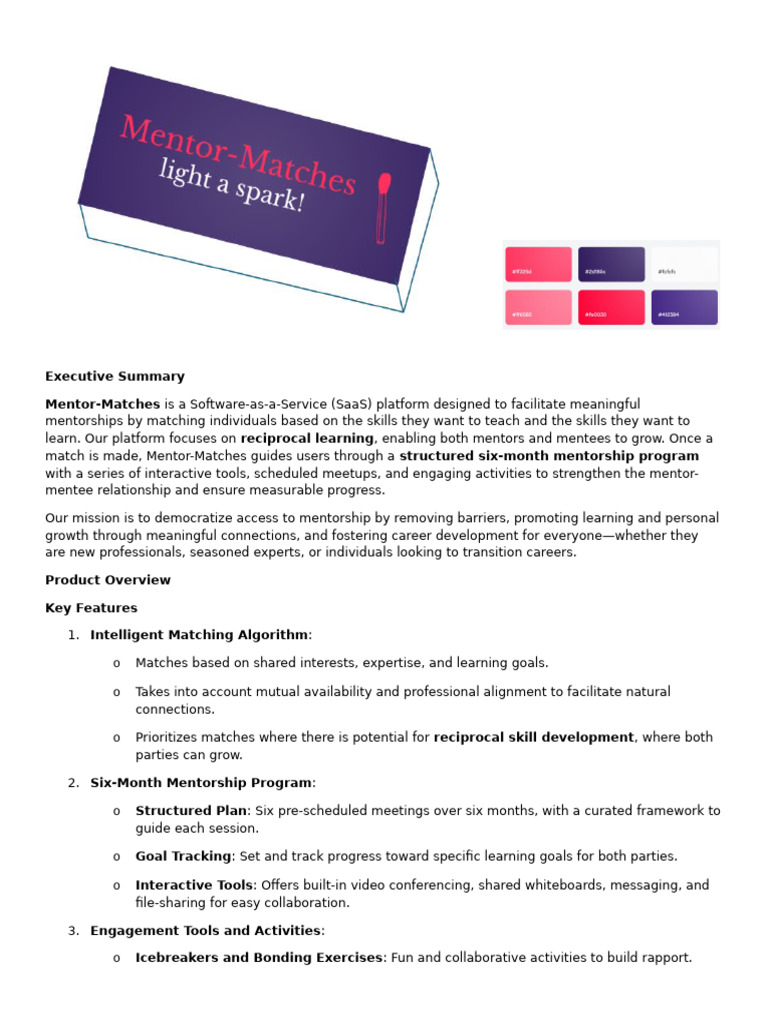 Mentor Matches - For Devs | PDF | Mentorship | Databases