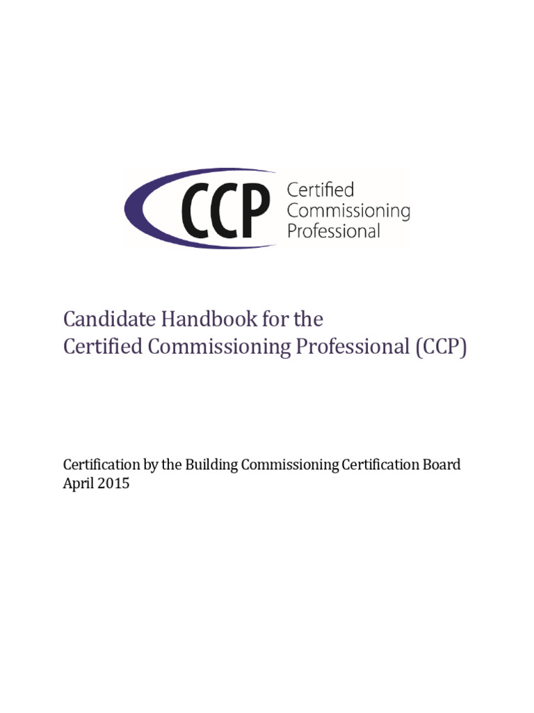 CCP Candidate Handbook Overview | PDF | Psychometrics | Multiple Choice