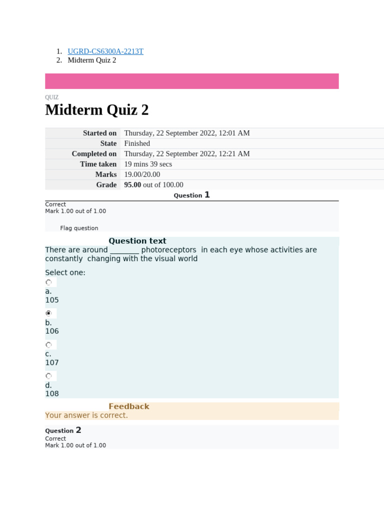 Introduction To Machine Learning - Midterm Quiz 2 | PDF | Machine Learning | Applied Mathematics