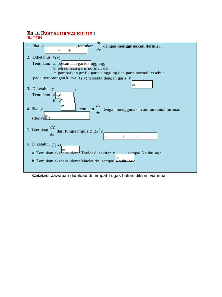 Tugas Kalkulus 2 | PDF
