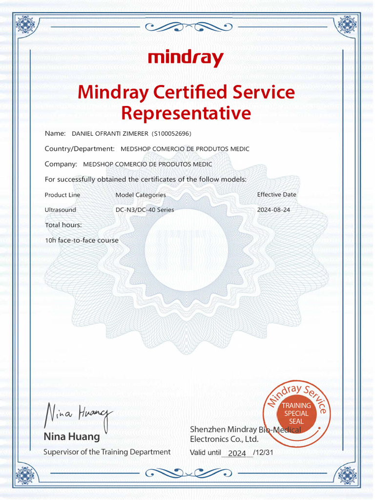 MCSR Certificate DCN3 - DC40 | PDF