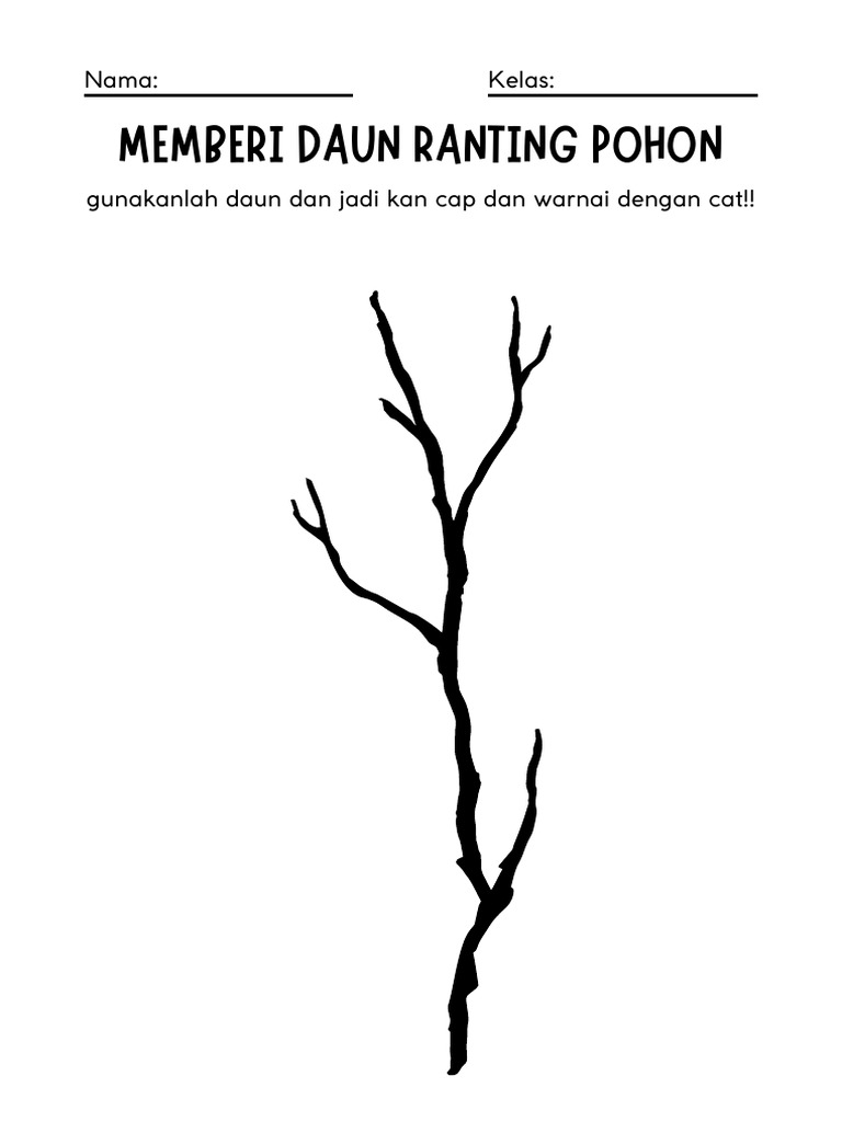 Memberi Daun Ranting Pohon | PDF