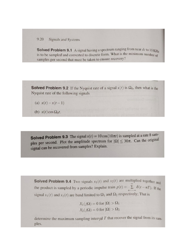 Assignment4 - Module4 - Signals & Systems by P. Ramesh Babu and R ...