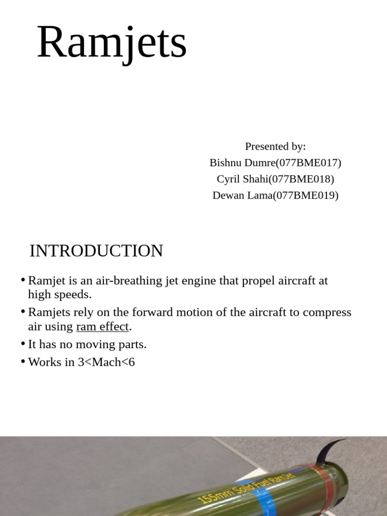 Introduction To Ramjets | PDF | Flight | Aircraft