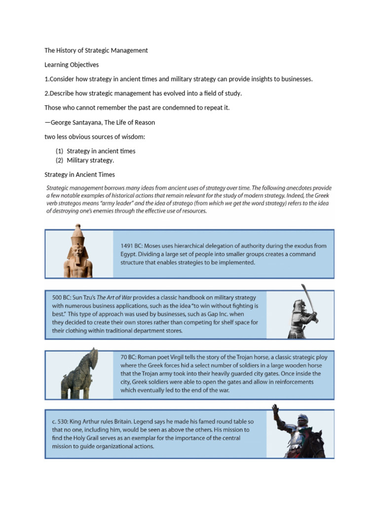Evolution of Strategic Management Insights | PDF