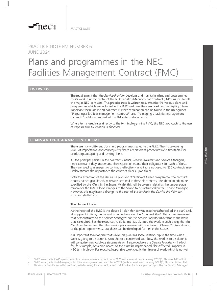 Plans and Programmes in The FMC | PDF | Building Information Modeling ...