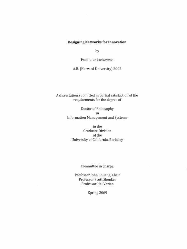 Designing Networks For Innovation | PDF | Innovation | Computer Network
