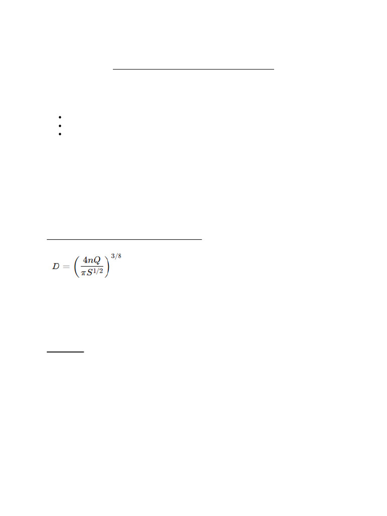 Rain Water Flow Rate Calculation | PDF