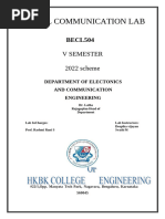 Digital Communication Lab Manual | PDF | Modulation | Electronics