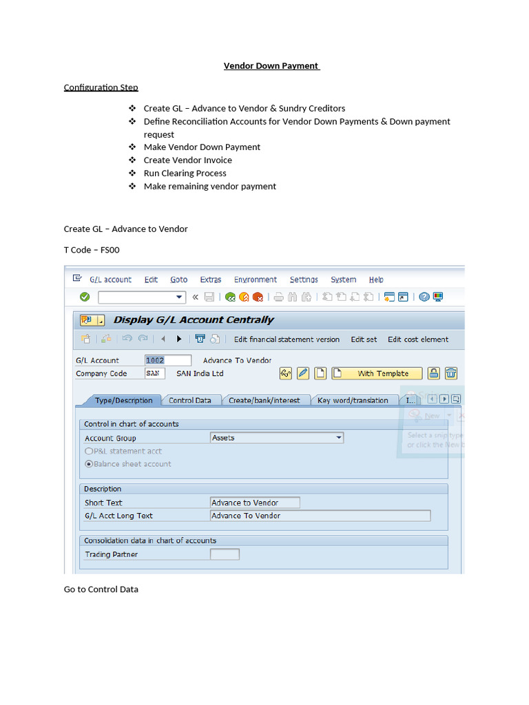 TOPIC 6A Vendor Down Payment | PDF