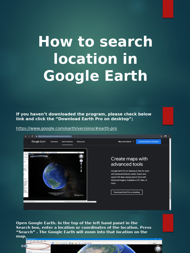 How To Locate in Google Earth | PDF