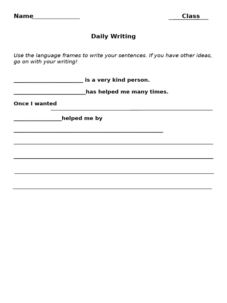 Unit 1 Daily Writing T34b | PDF